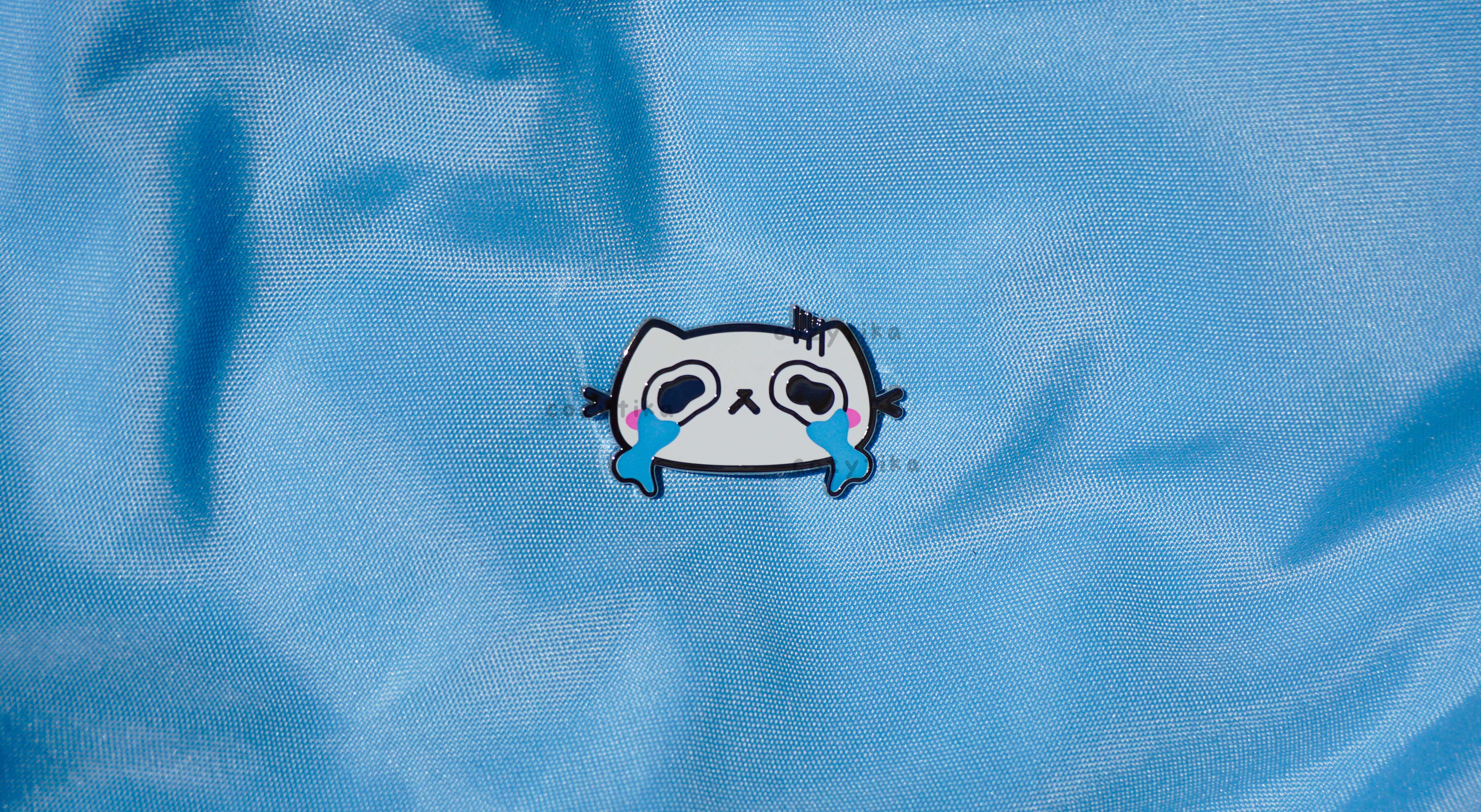Neko Crying Enamel Pin – cozytika